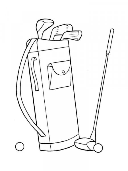 Golf coloring pages