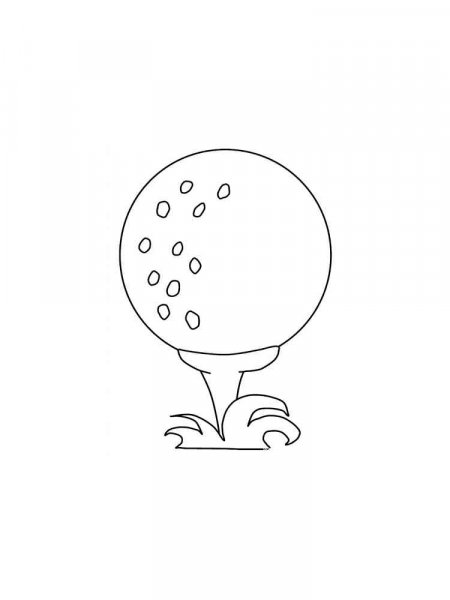 Golf coloring pages