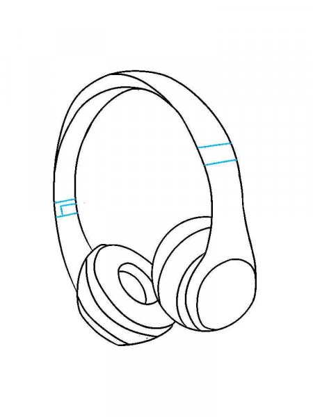 Headphones coloring pages
