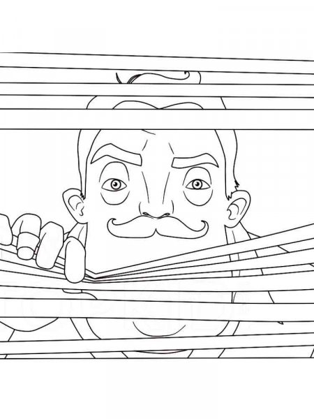 Hello Neighbor coloring pages