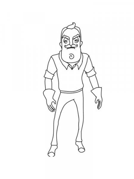 Hello Neighbor coloring pages