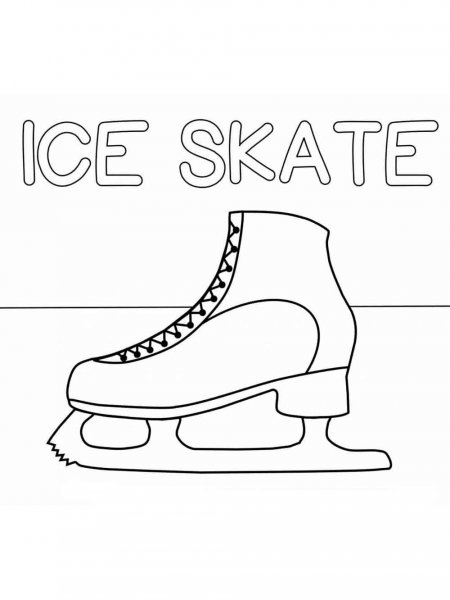 Ice Skates coloring pages
