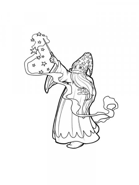 Magician coloring pages