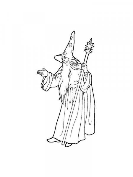 Magician coloring pages