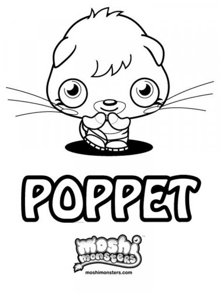 Moshi Monsters coloring pages