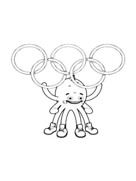 Olympic rings coloring pages
