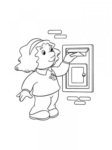 Postman Pat coloring pages