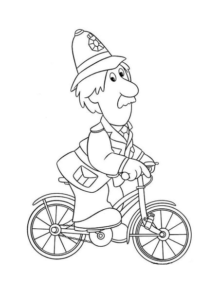Postman Pat coloring pages