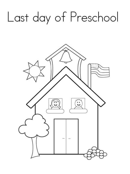 Preschool coloring pages
