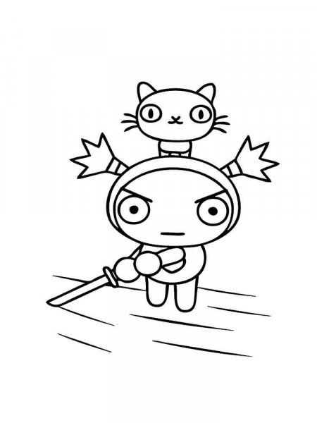 Pucca coloring pages