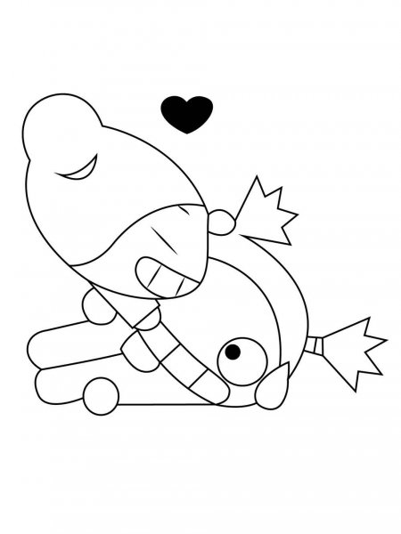 Pucca coloring pages