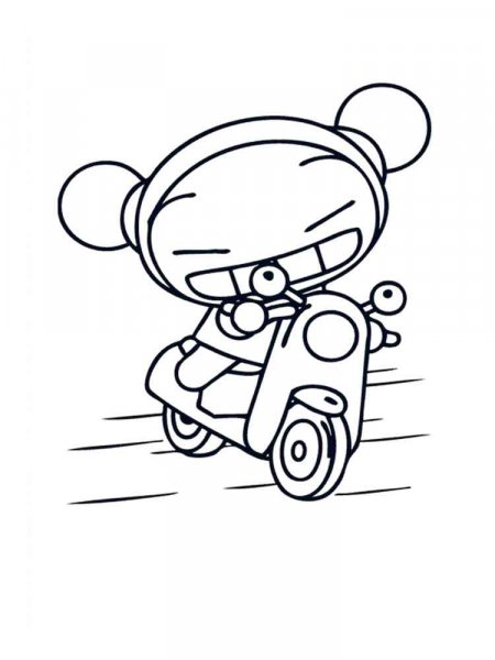 Pucca coloring pages