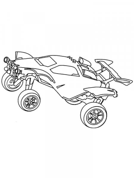 Rocket League coloring pages