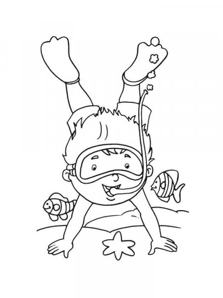 Scuba Diving coloring pages