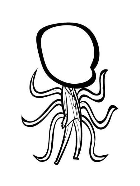 Slender Man coloring pages