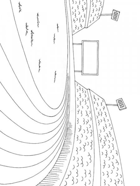 Stadium coloring pages
