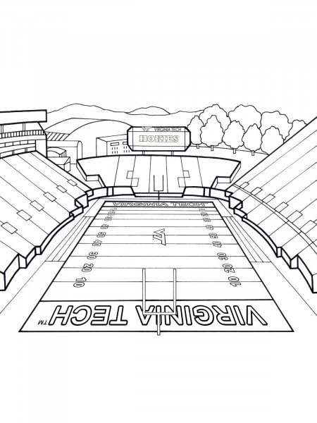 Stadium coloring pages