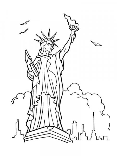 Statue of Liberty coloring pages