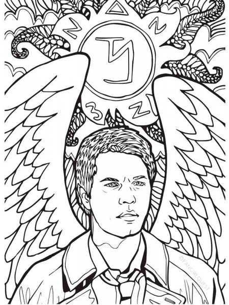 Supernatural coloring pages