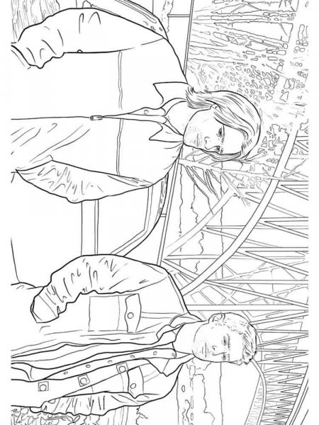 Supernatural coloring pages