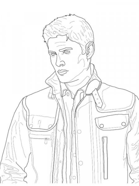 Supernatural coloring pages