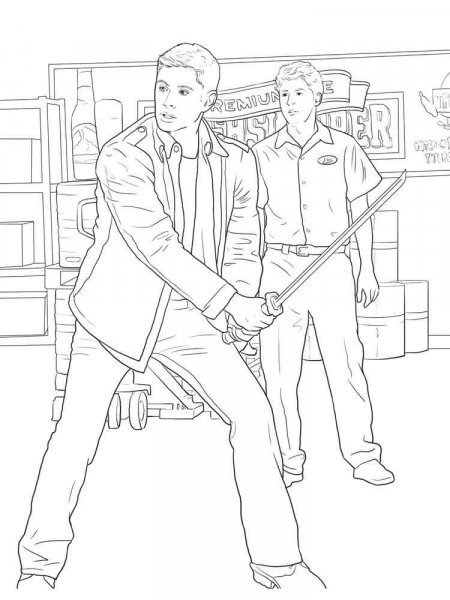 Supernatural coloring pages