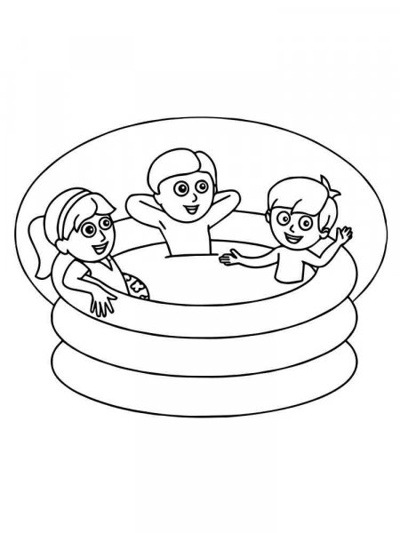 Swimming Pool coloring pages