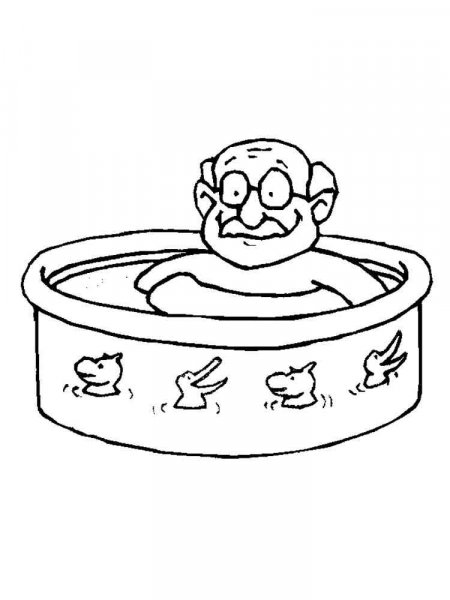 Swimming Pool coloring pages