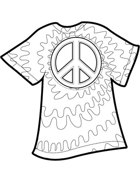 T-shirt coloring pages