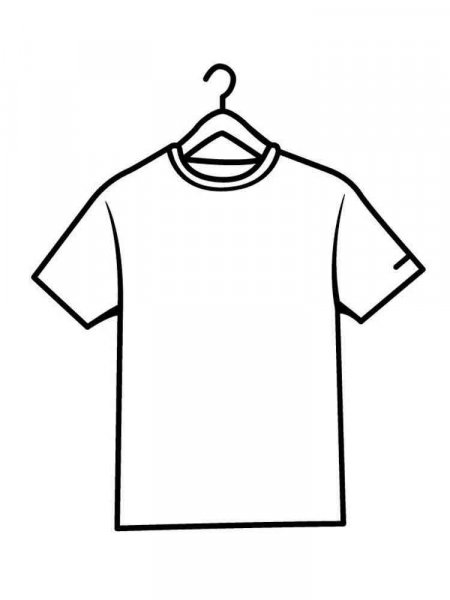 T-shirt coloring pages