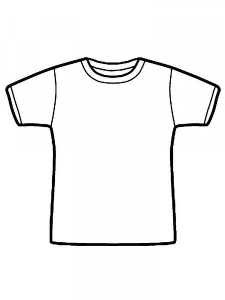 T-shirt coloring pages