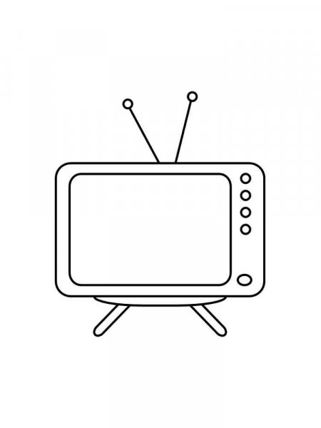 TV coloring pages