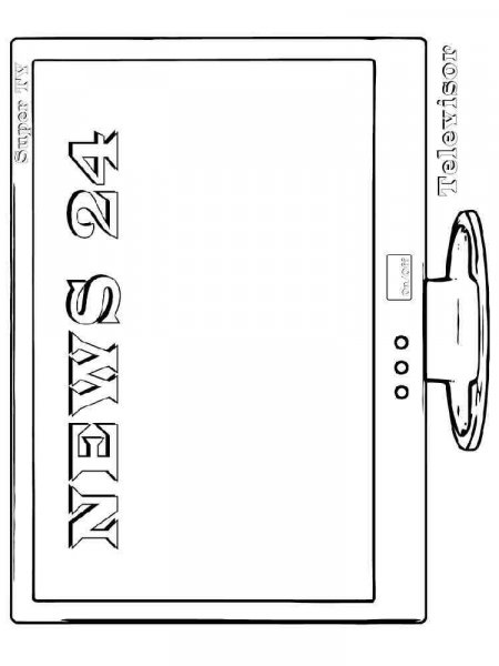 TV coloring pages