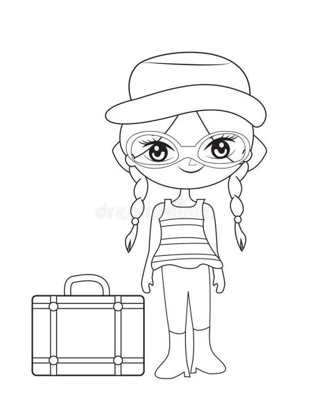 Travel coloring pages