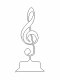 Treble clef coloring pages