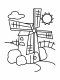 Windmill coloring pages