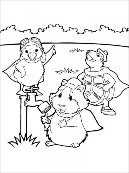 Wonder Pets coloring pages