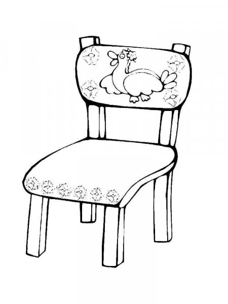 Chair coloring pages
