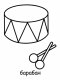 Drum coloring pages