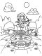 Fountain coloring pages