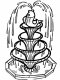 Fountain coloring pages