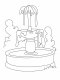 Fountain coloring pages