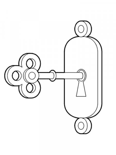 Key coloring pages
