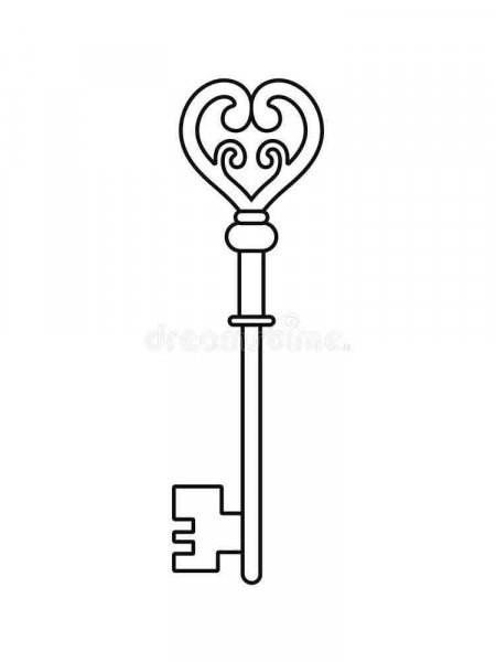 Key coloring pages