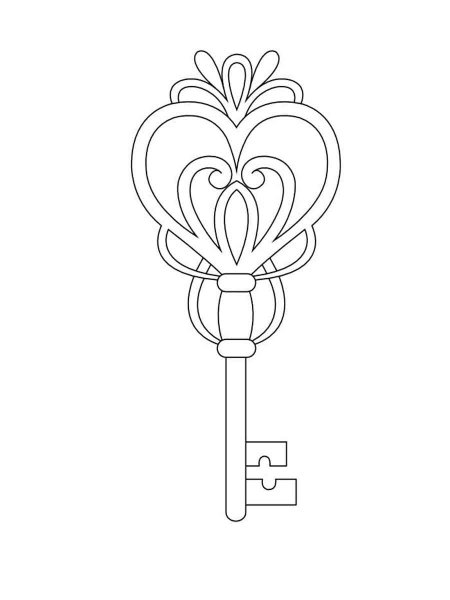 Key coloring pages