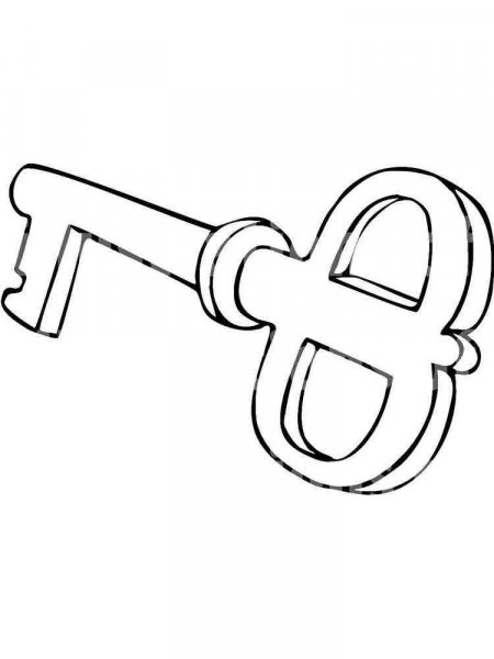 Key coloring pages