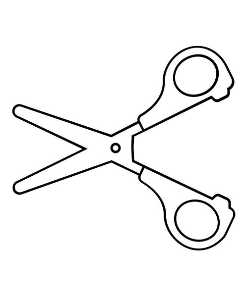 Scissors coloring pages
