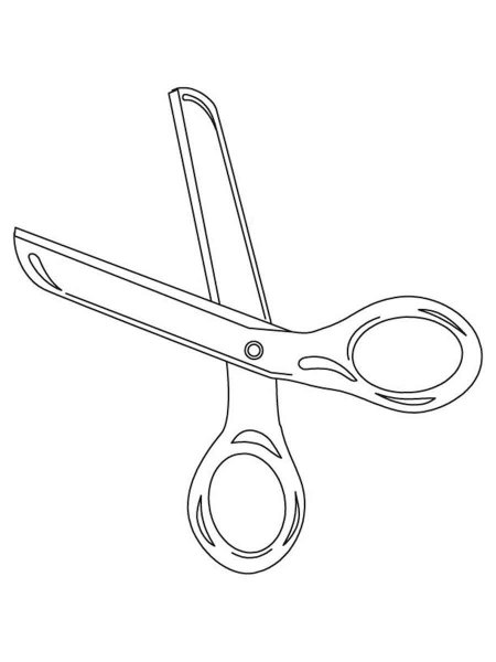 Scissors coloring pages