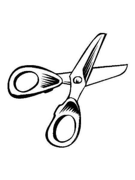 Scissors coloring pages