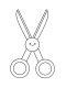 Scissors coloring pages